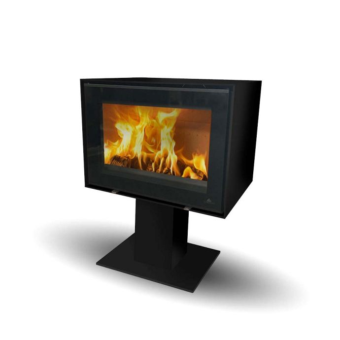 Unique stove with stand | Zeta Base Black by Jydepejsen